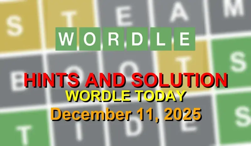 Wordle #1636 Solution December 11, 2025